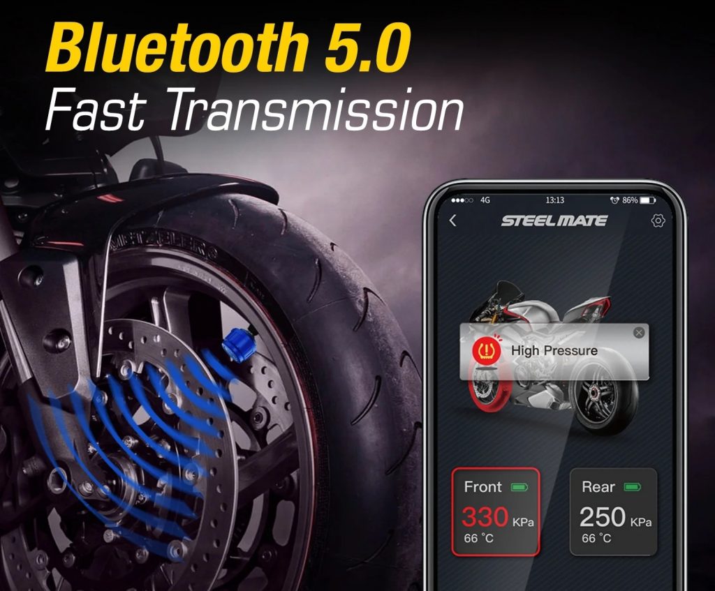 Steelmate TB1 DIY Bluetooth Tyre Pressure Monitoring System (TPMS) For ...
