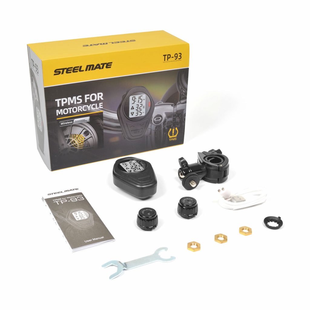 Steelmate TP-93 DIY Motorcycle Tyre Pressure Monitoring System (TPMS ...