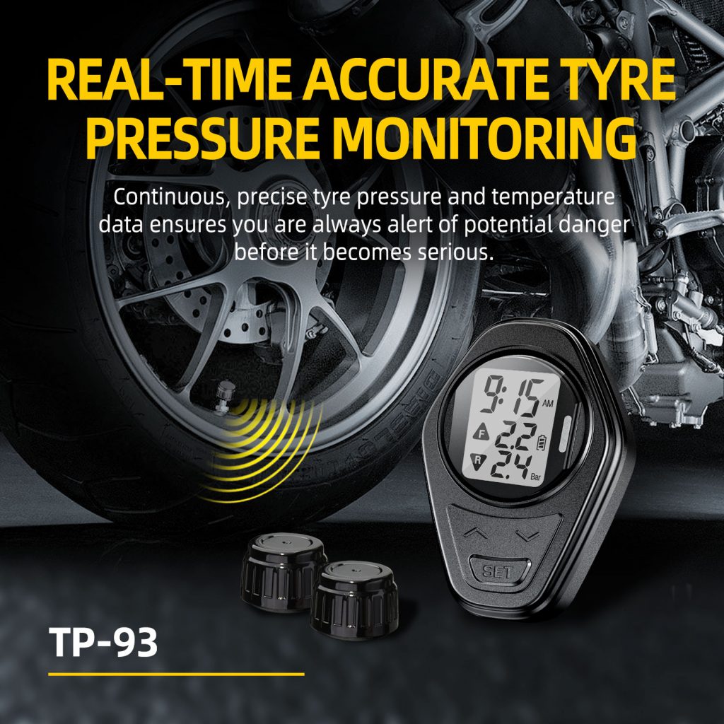 Steelmate TP-93 DIY Motorcycle Tyre Pressure Monitoring System (TPMS ...